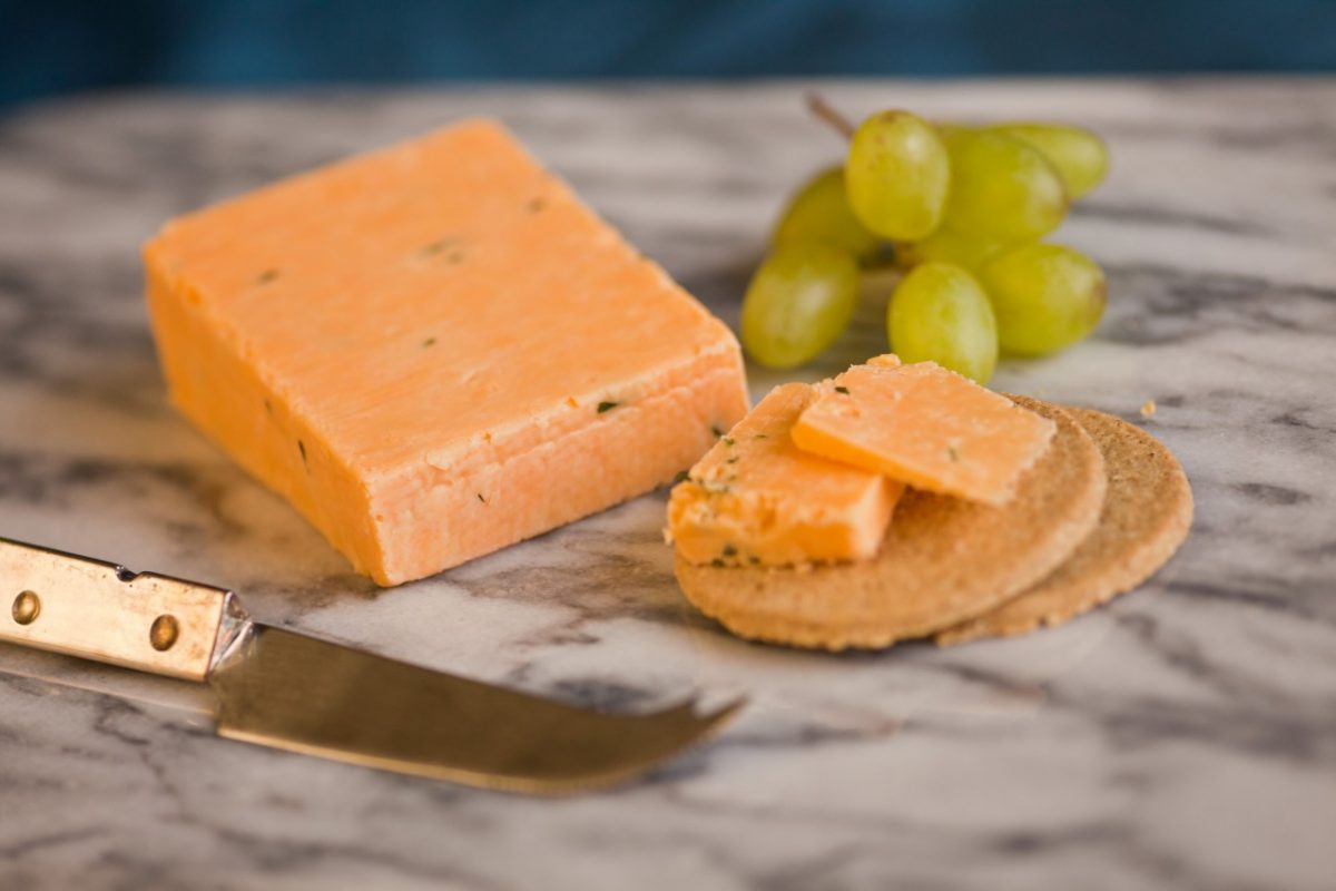 Double Gloucester Cheese with Chives & Onion - Greenfields Dairy Products